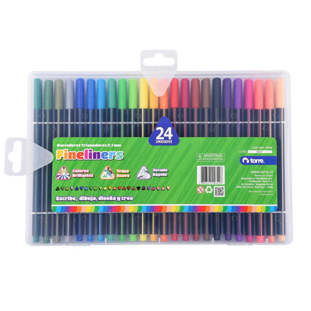 Set Fineliners 24 Colores