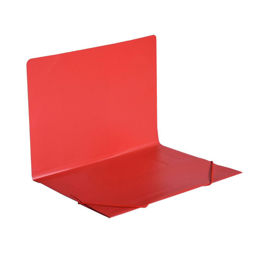 Carpeta Pvc Cartera C/Elástico Roja Auca