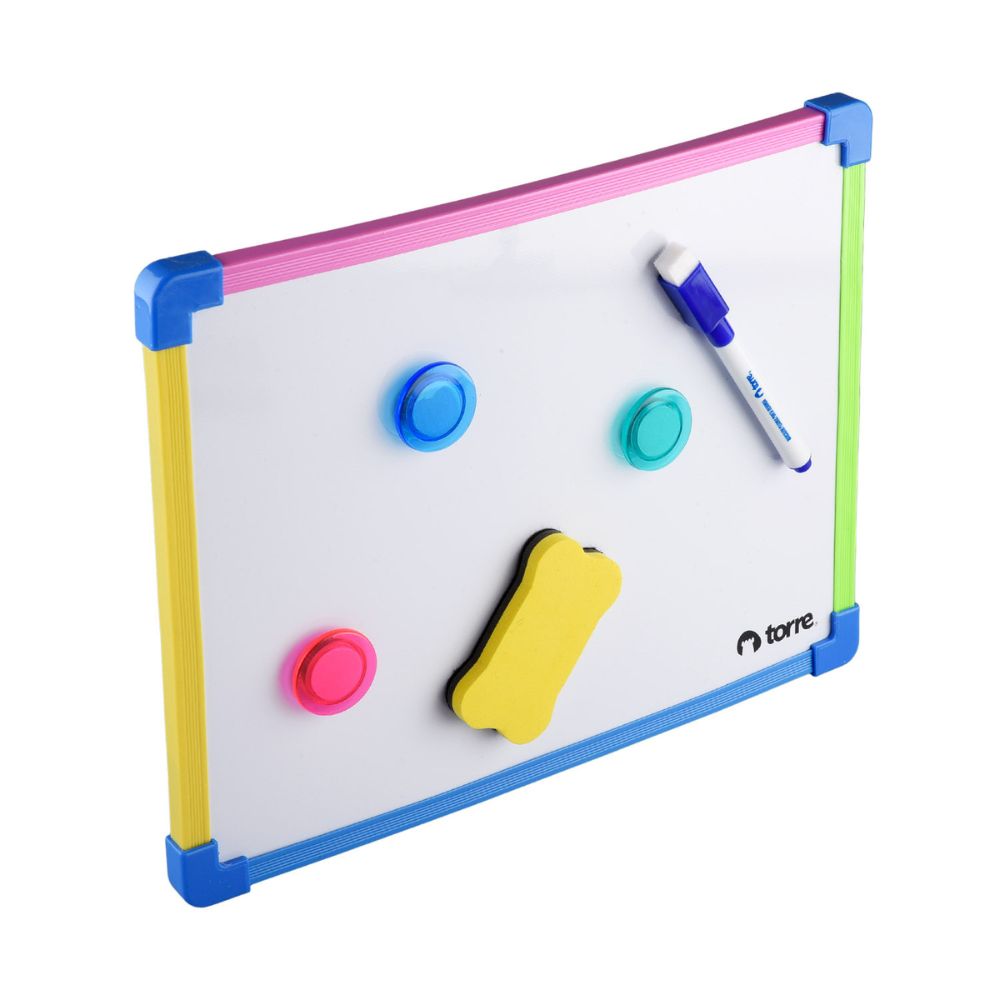 Pizarra Acrilica Magnetica Colores Escolar 21,7 x 28 cm